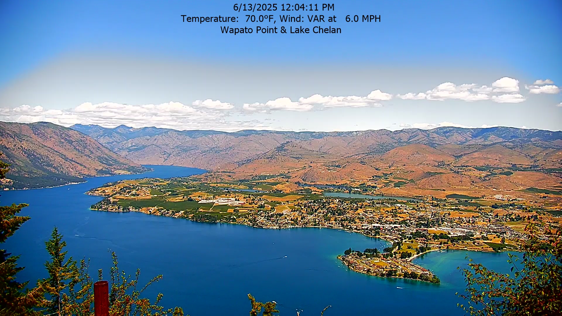 Webcam Manson, Washington: Wapato Point, Lake Chelan