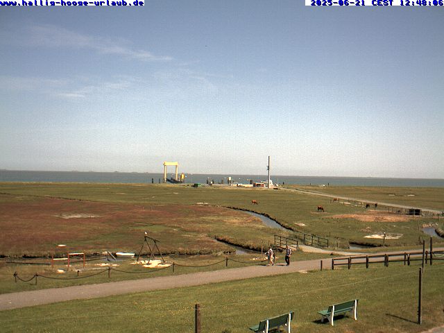 Webcam Hallig Hooge: Hooge Ferry Terminal