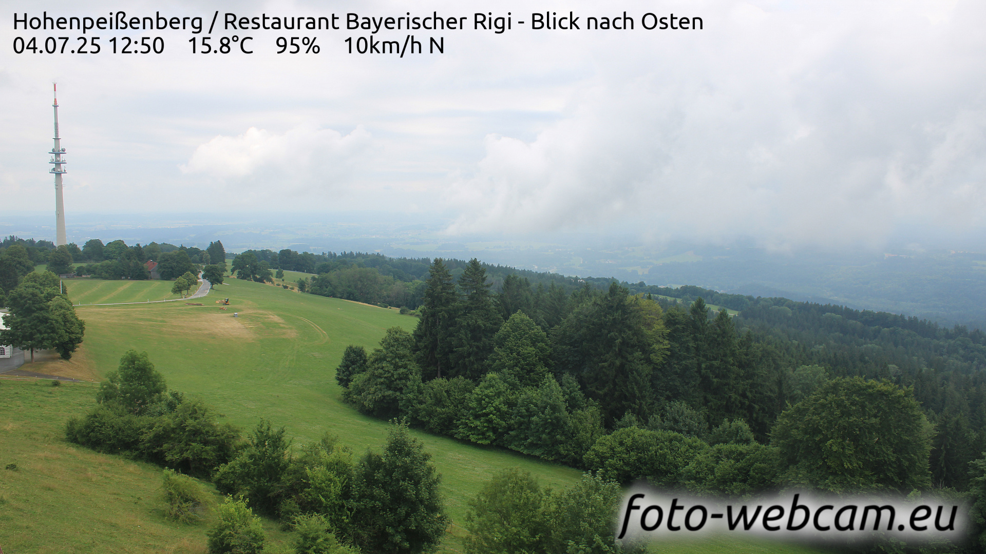 Webcam Hohenpeißenberg: HD Panorama Hohenpeißenberg