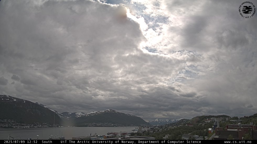 Webcam Tromsø: View onto Tromsø
