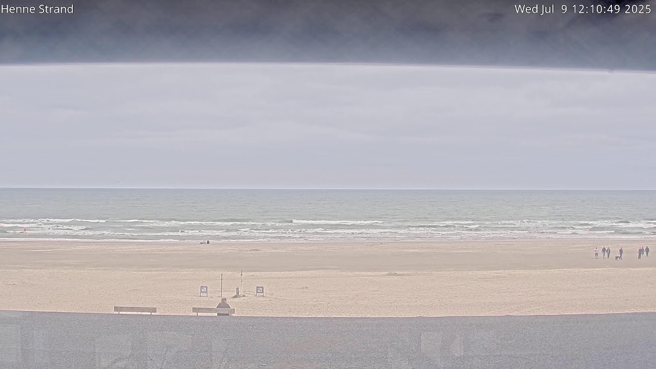 Webcam Henne Strand: HD-Stream Strand