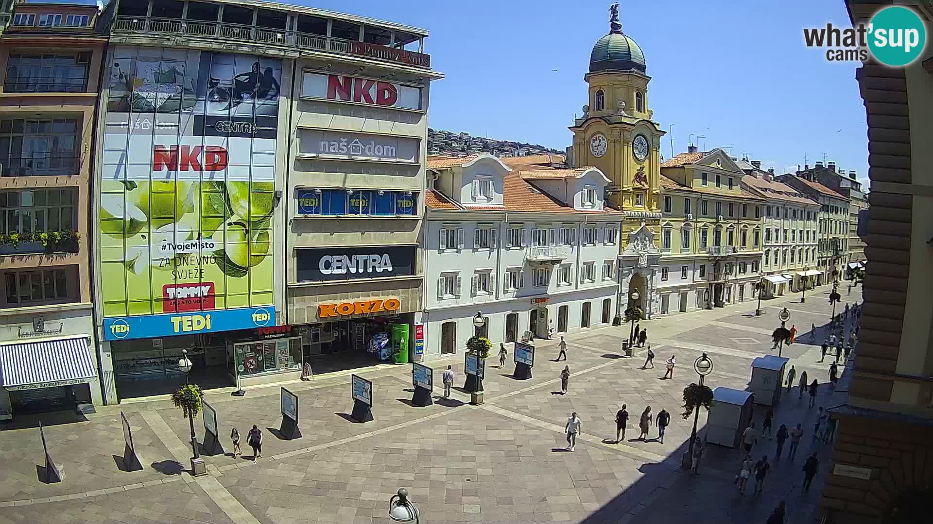 Webcam Rijeka: City Tower and Clock