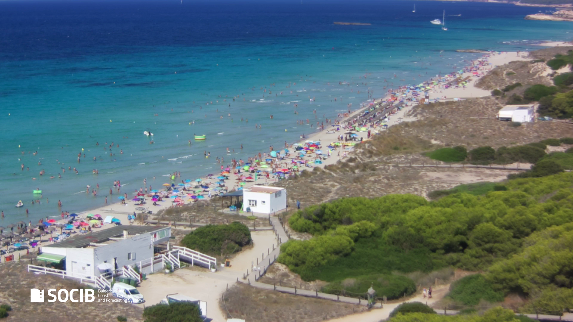 Webcam Son Bou (Minorca): Beach View West