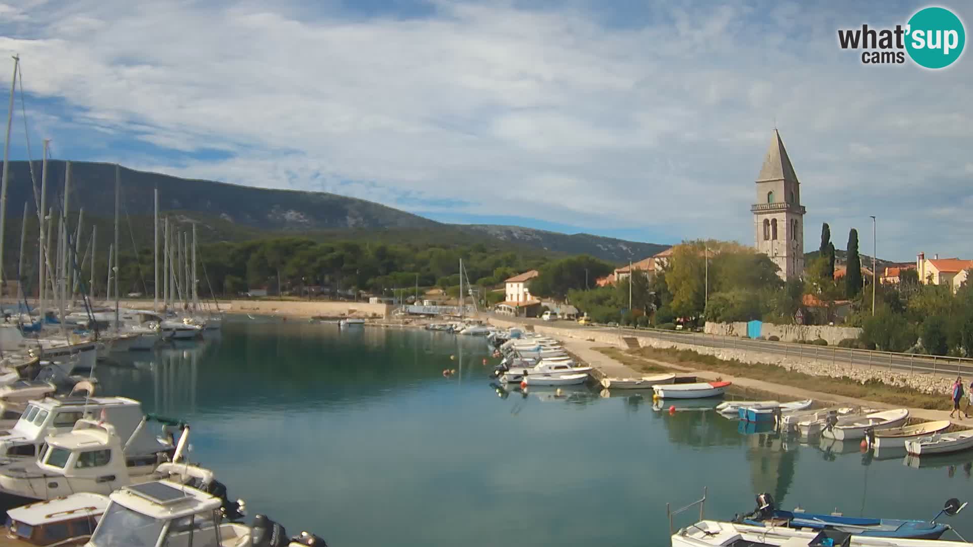 Webcam Osor: View over Osor