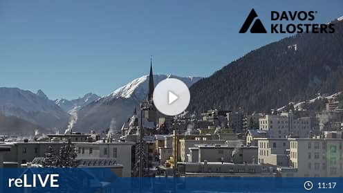 Live Webcam Davos Platz: View over Davos Platz